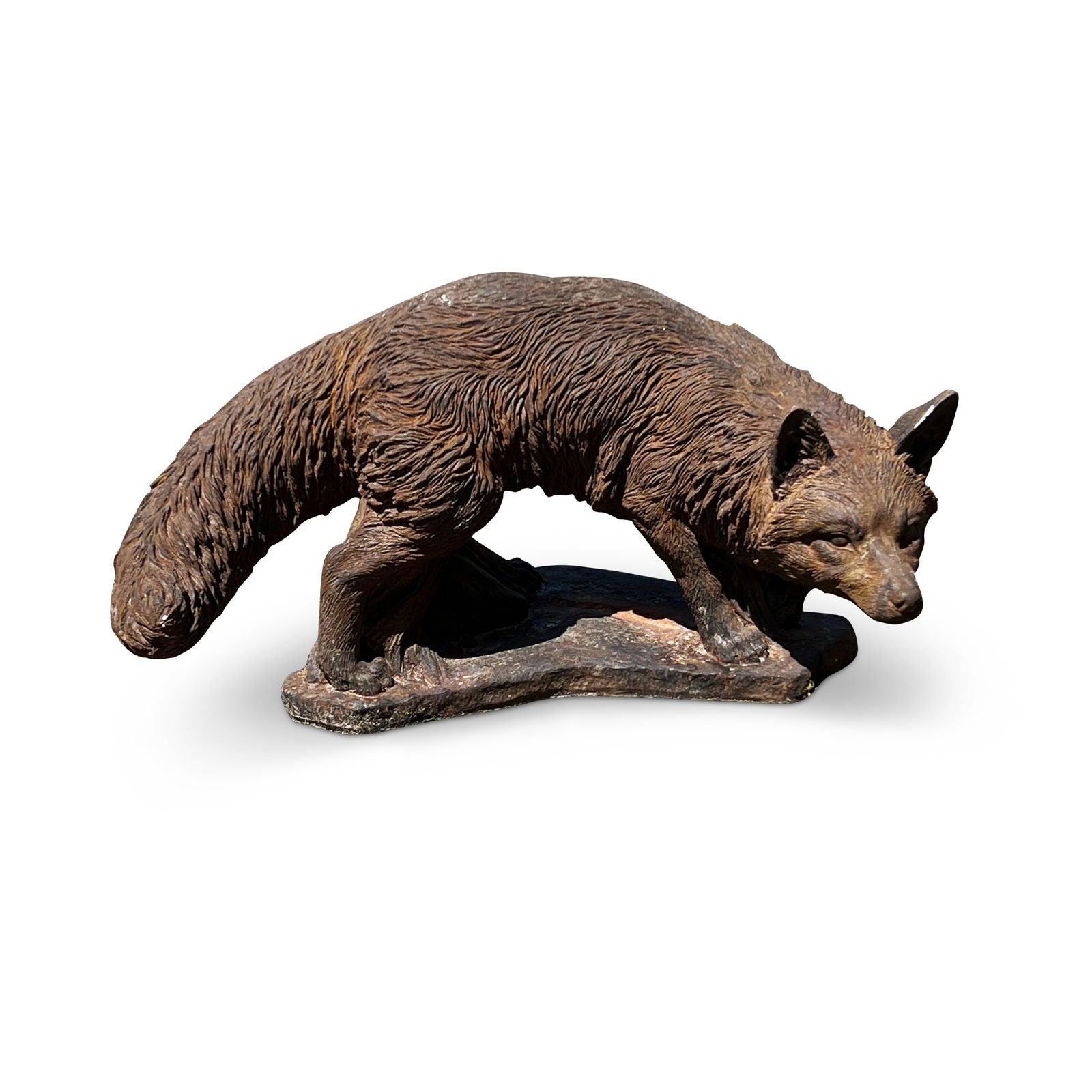 Concrete Fox Garden Sculpture | Authenticated Estate Treasure at Shop SBH
