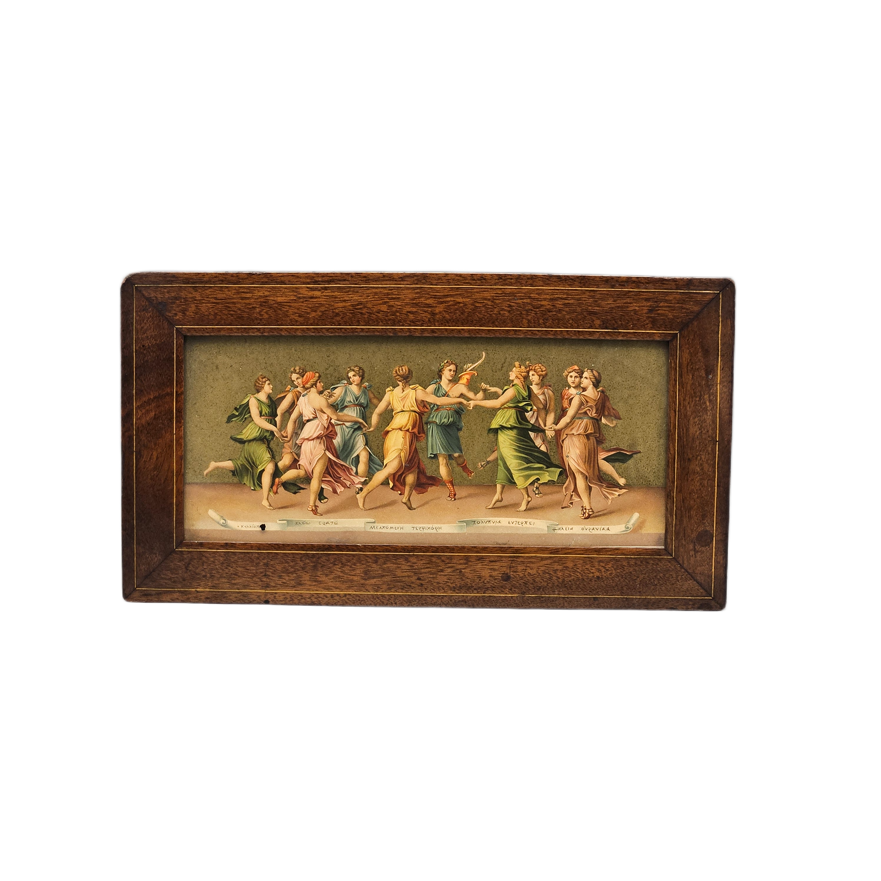 Vintage Framed Print Dance of Apollo with the Nine Muses, originally by ...