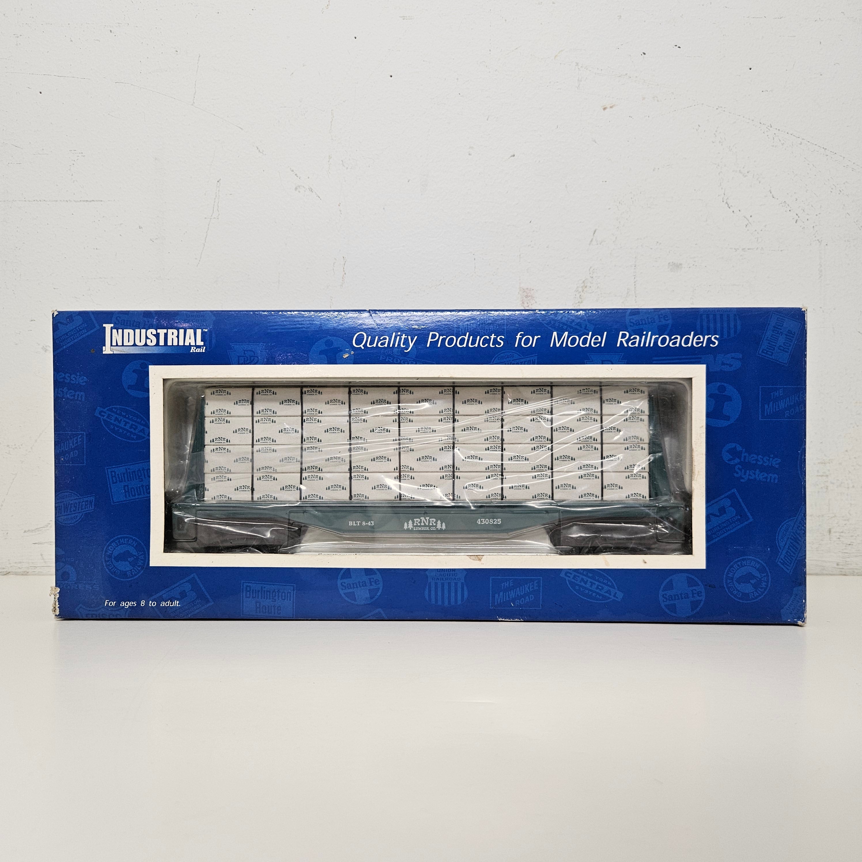 Industrial Rail O-27 Gauge Idm -7003 Rnr Lumber Co Green Flatcar W/load ...