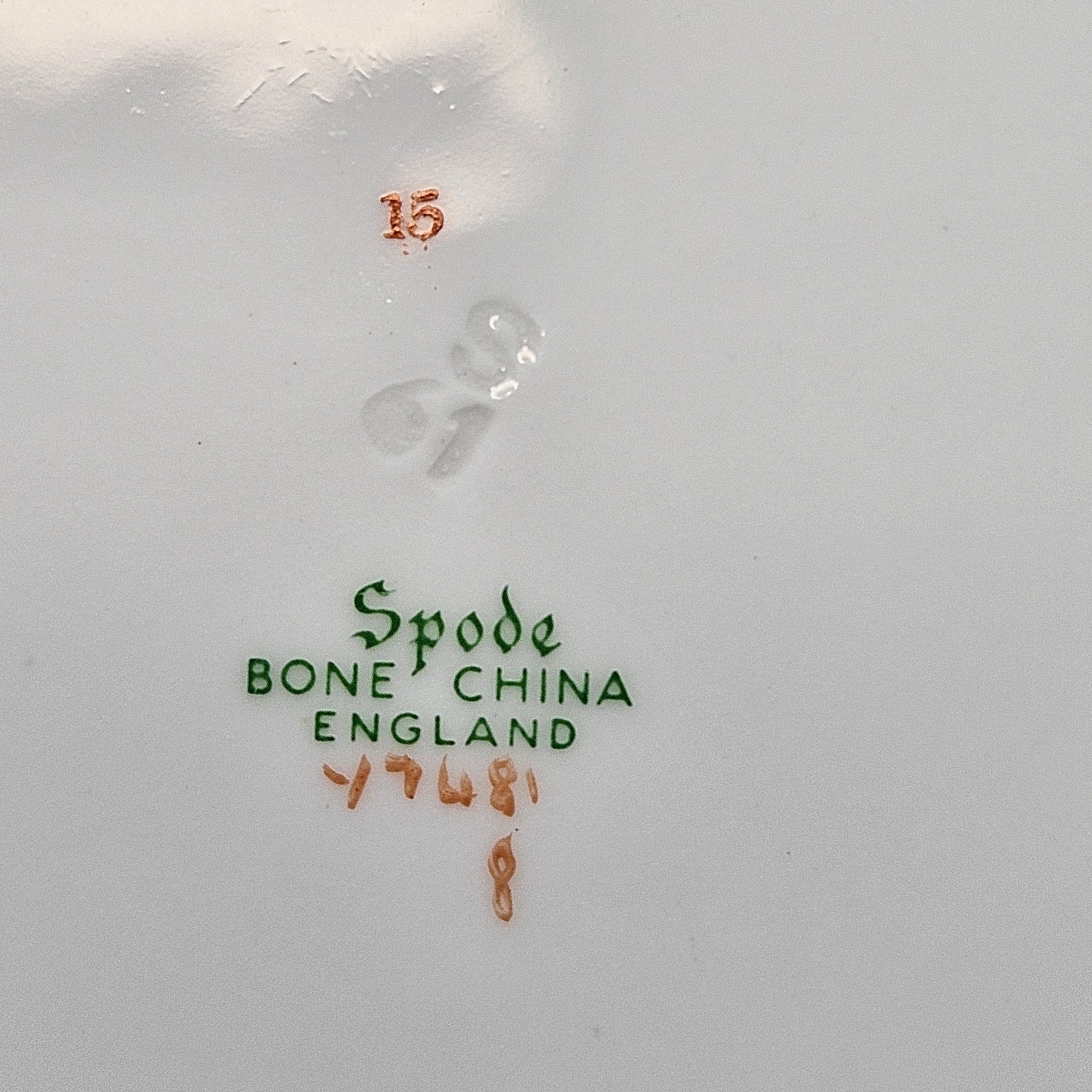 Set of 11 Spode Fleur de Lys Red Plates | Authenticated Estate Treasure ...