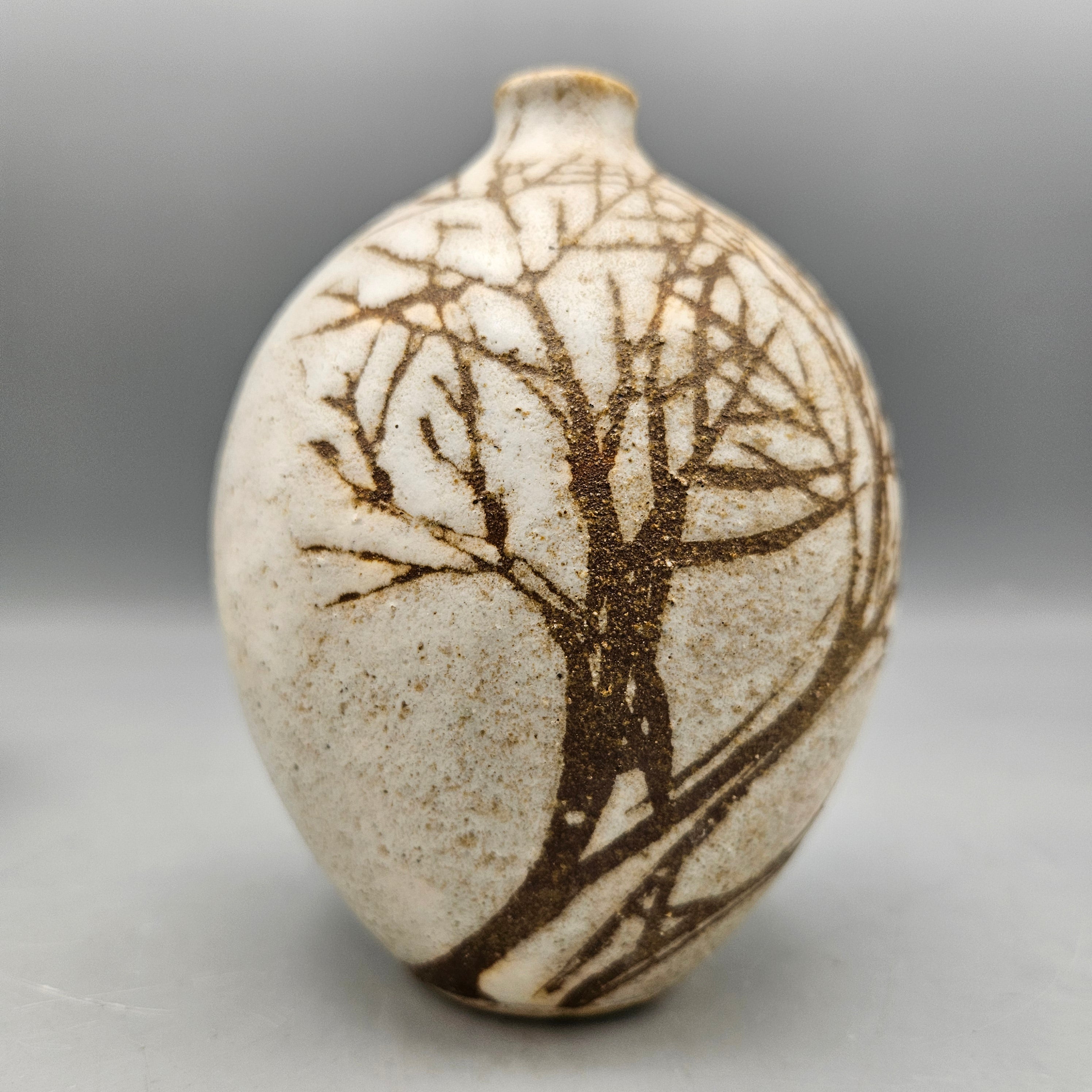 Anderson Design Of Maine Modernist Tree Branch Studio Art Pottery Vase