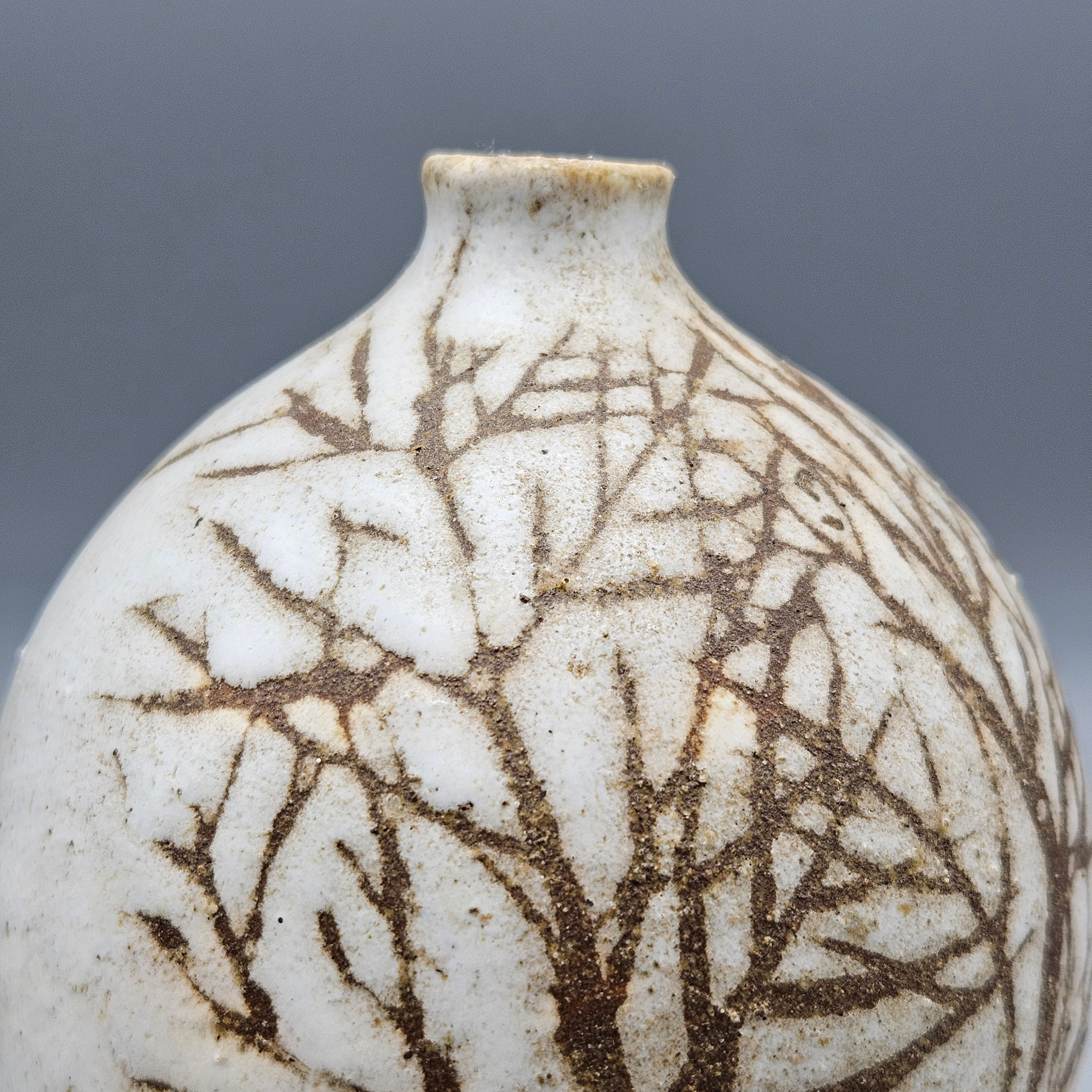 Anderson Design Of Maine Modernist Tree Branch Studio Art Pottery Vase