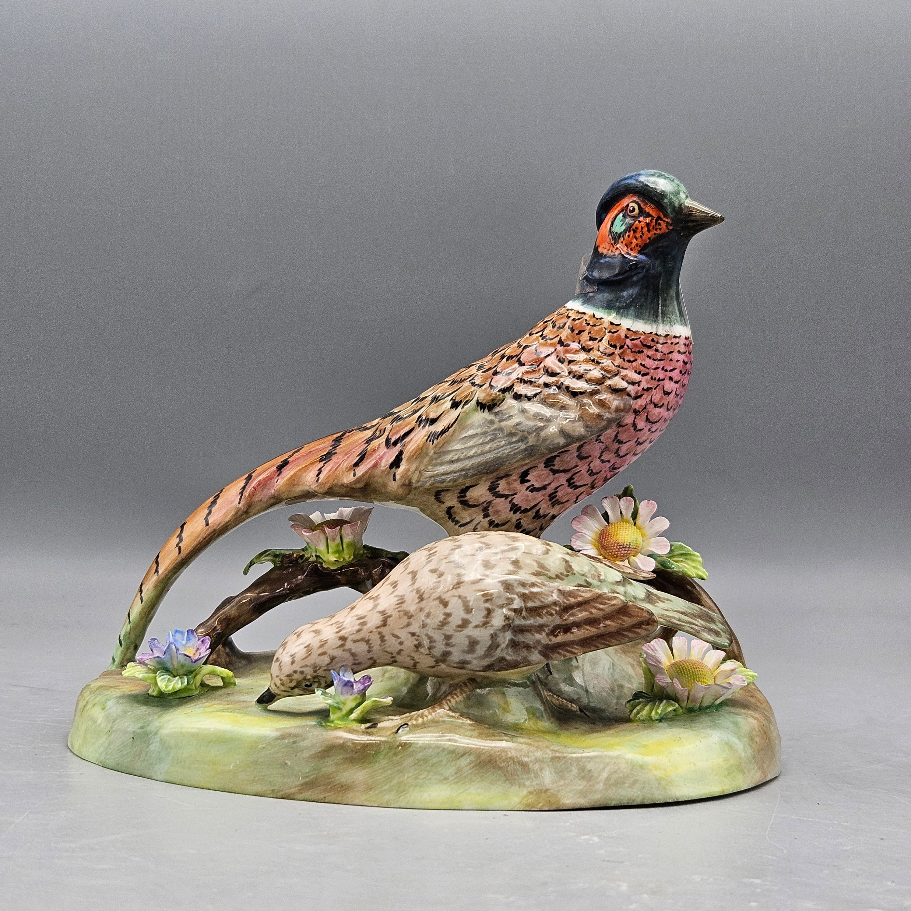 Crown Staffordshire Pheasant Figurine designed by J.T. Jones