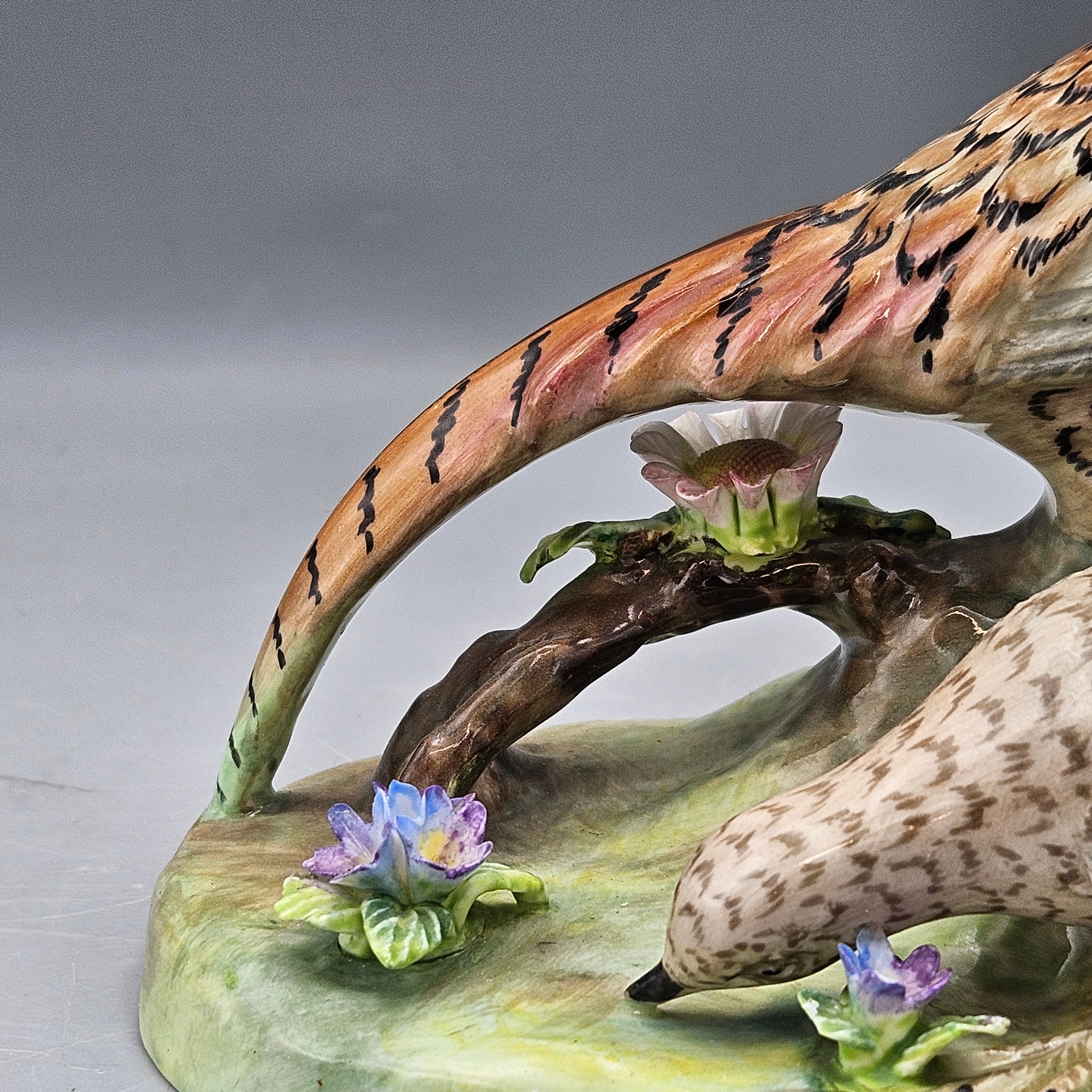 Crown Staffordshire Pheasant Figurine designed by J.T. Jones