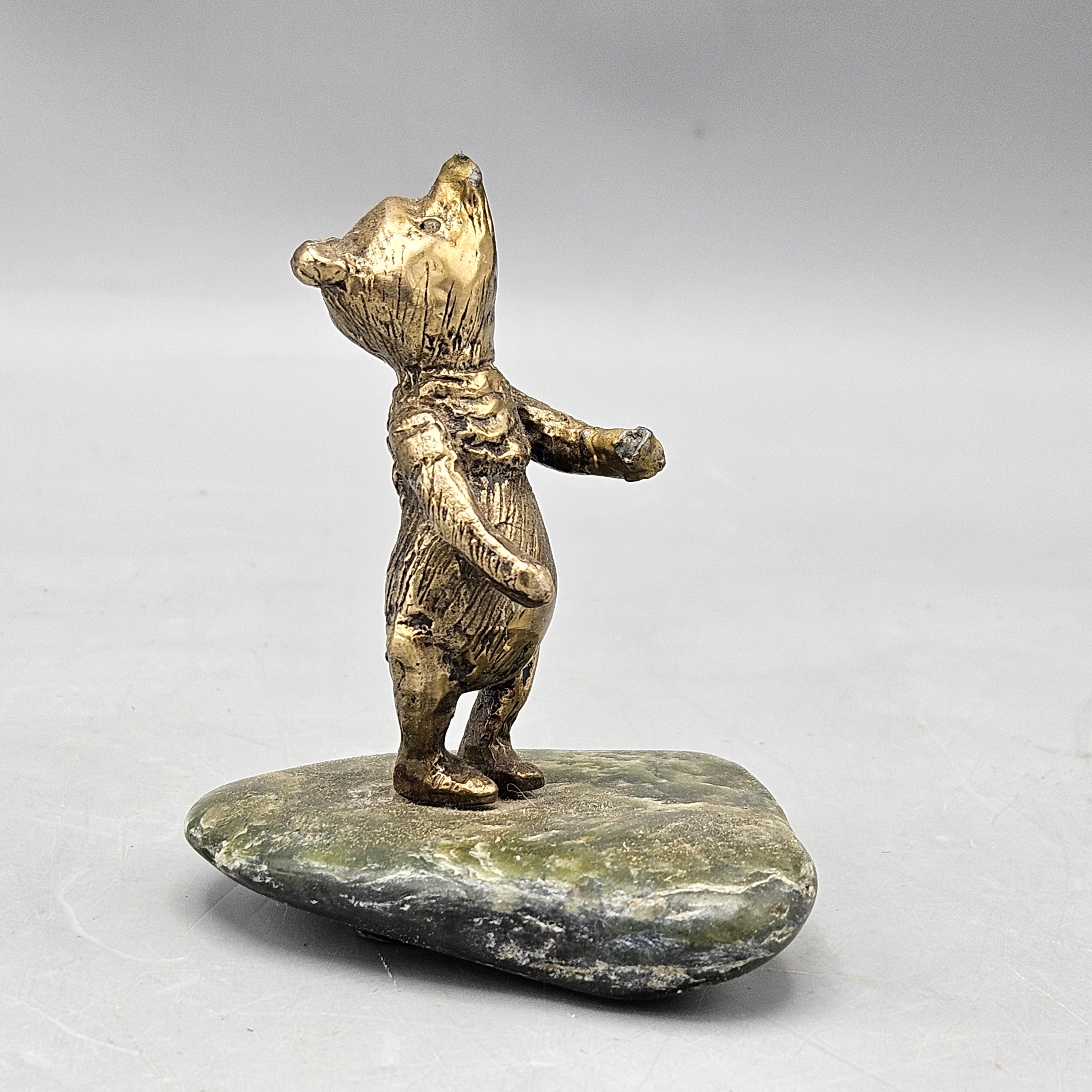 Malcolm Moran for Gump's Winnie the Pooh Statuette on Rock